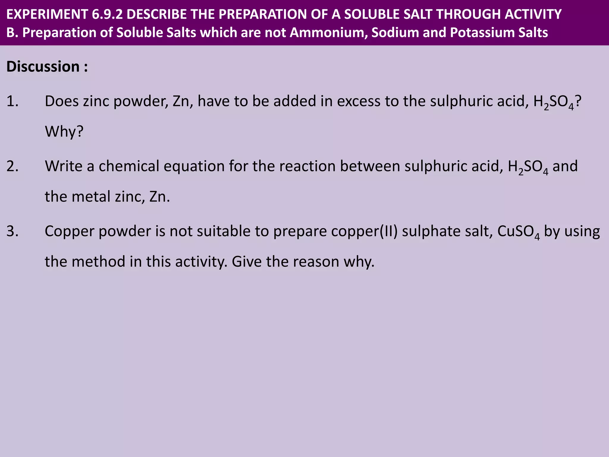 6.9 PREPARATION OF SALTS | PPTX