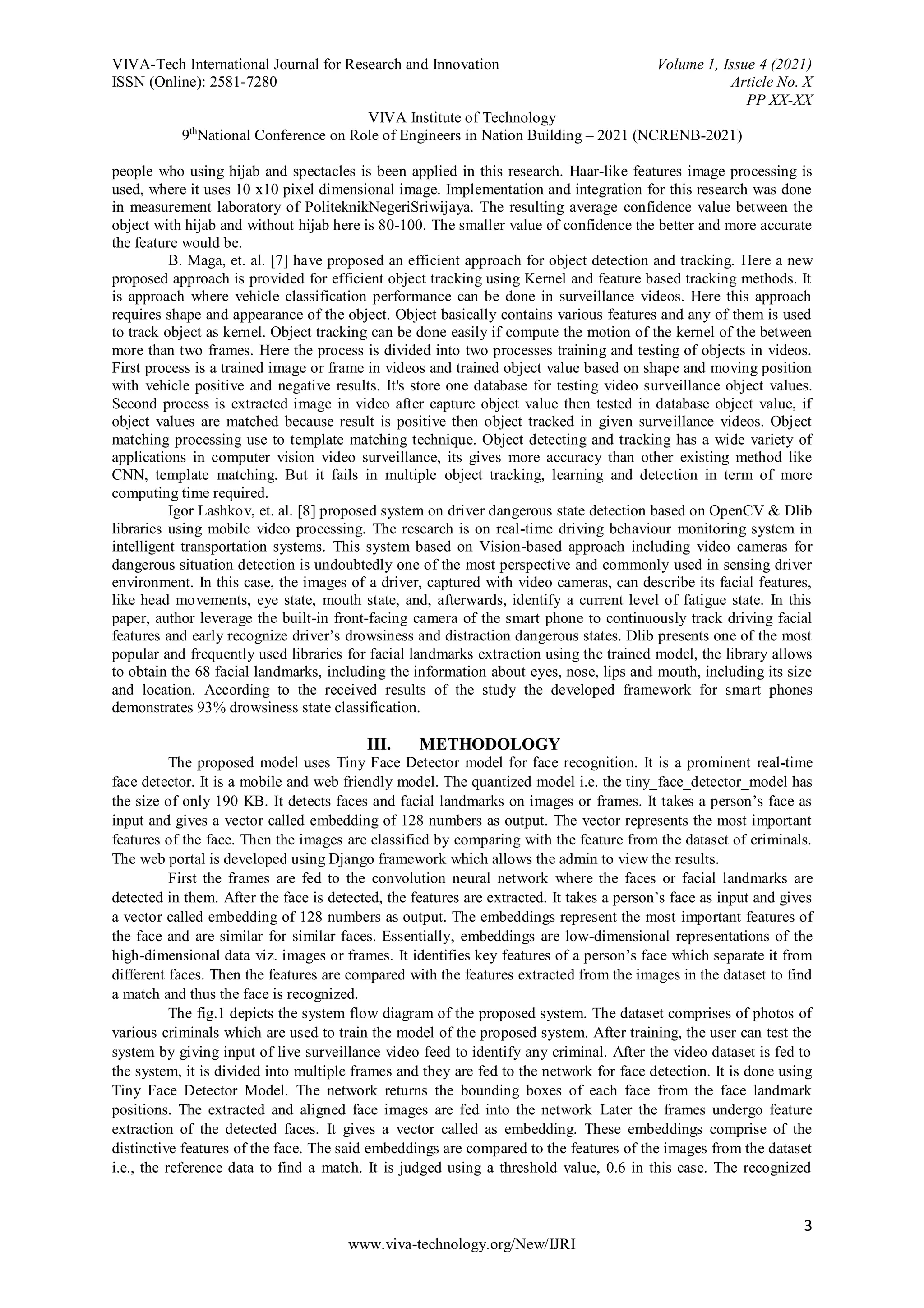 CRIMINAL IDENTIFICATION FOR LOW RESOLUTION SURVEILLANCE | PDF