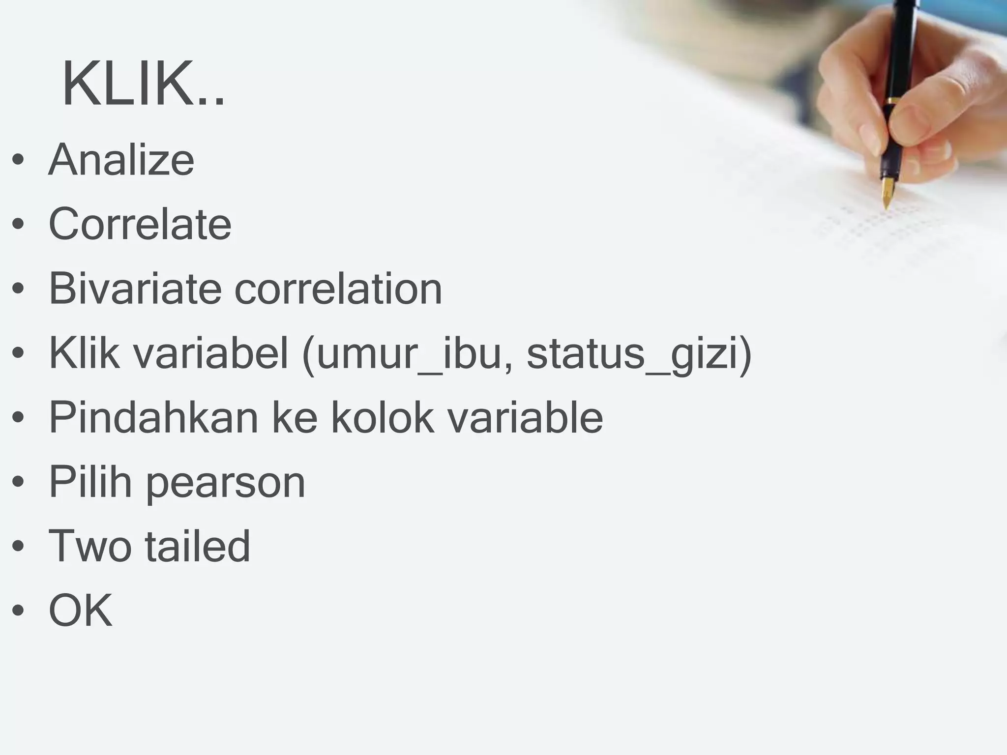 uji korelasi | PPTX