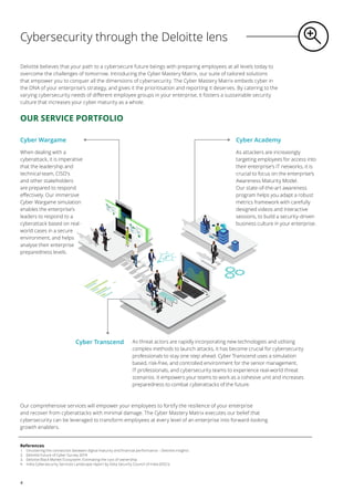 Cybersecurity through the Deloitte lens | PDF
