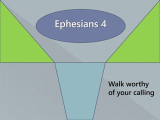 6. Ephesians 4; The Unity of the Spirit | PPT