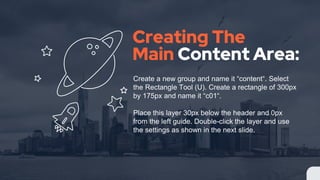 Creating The Main Content Area | PPTX | Desktop Publishing | Computer ...