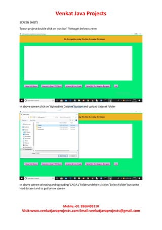 6.iris recognition using machine learning technique | DOCX