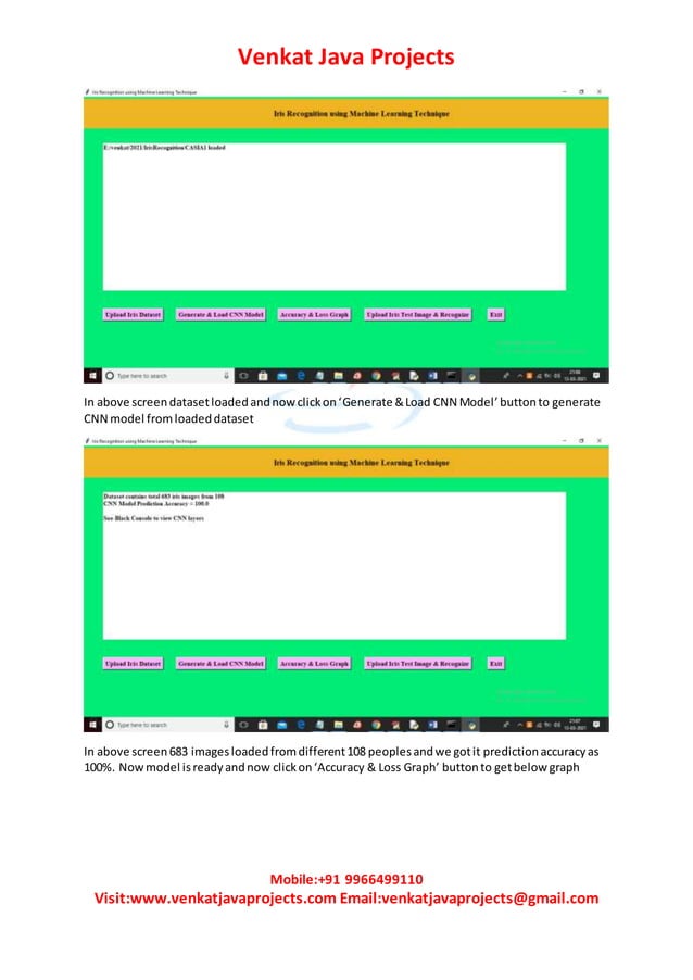 6.iris recognition using machine learning technique | DOCX