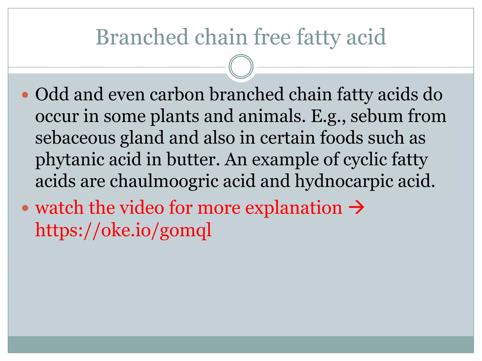 6.structure and chemistry of fatty acids and lipids | PPT