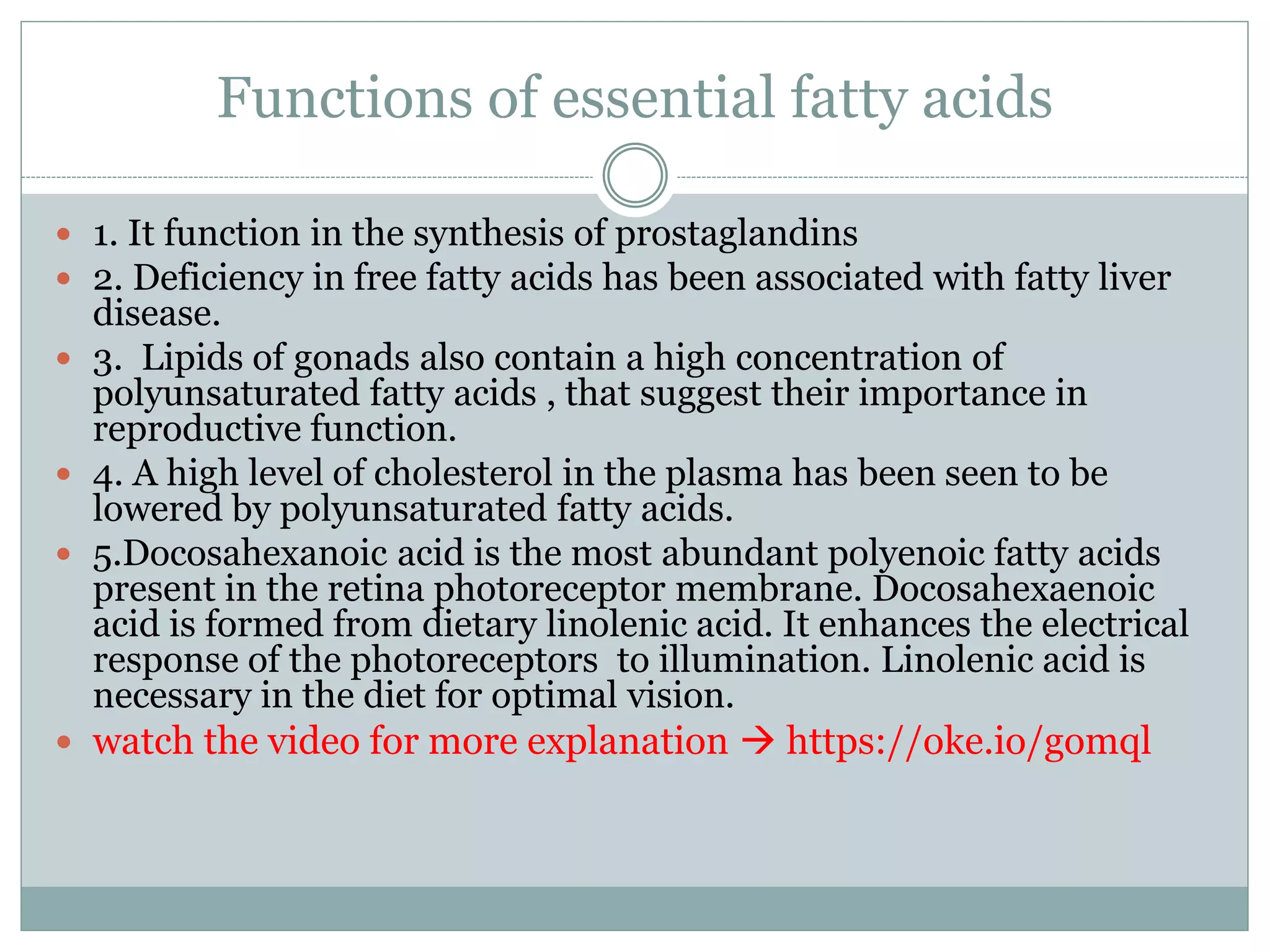 6.structure and chemistry of fatty acids and lipids | PPT