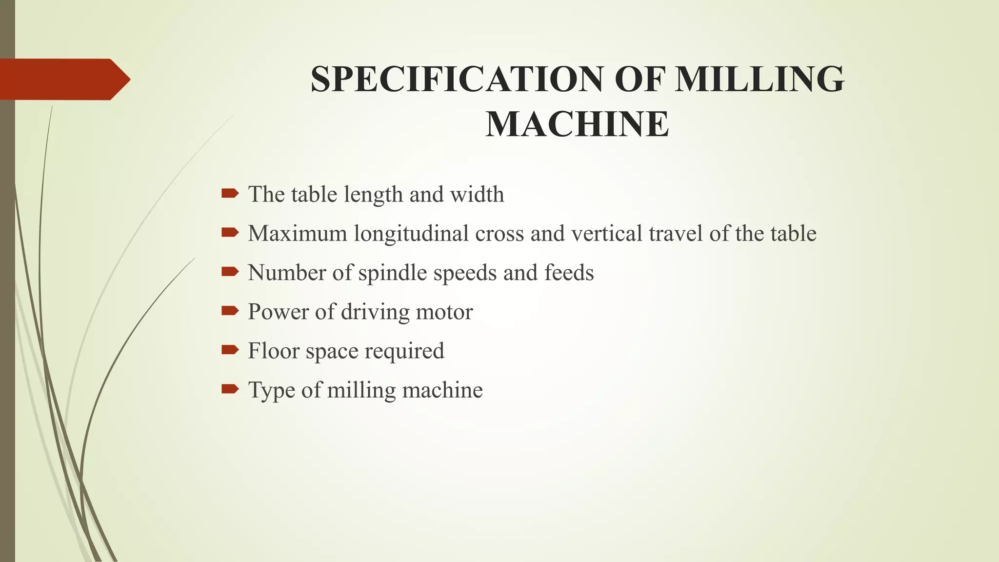 Milling operations | PPTX