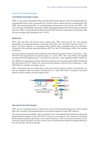 6.4.1 viral diseases tobacco mosaic virus (tmv) | PDF