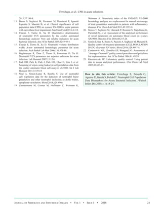 Neutrophil Cell Population Data biomarkers for Acute Bacterial Infection | PDF | Infectious ...