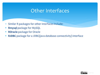 Import Database Data using RODBC in R Studio | PPT