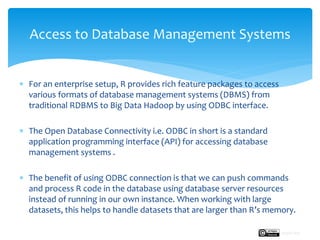 Import Database Data using RODBC in R Studio | PPT