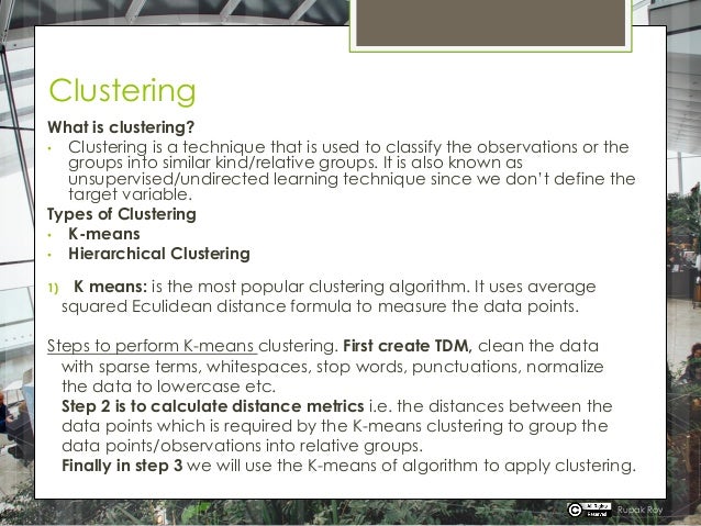 Clustering K means and Hierarchical - NLP | PPT