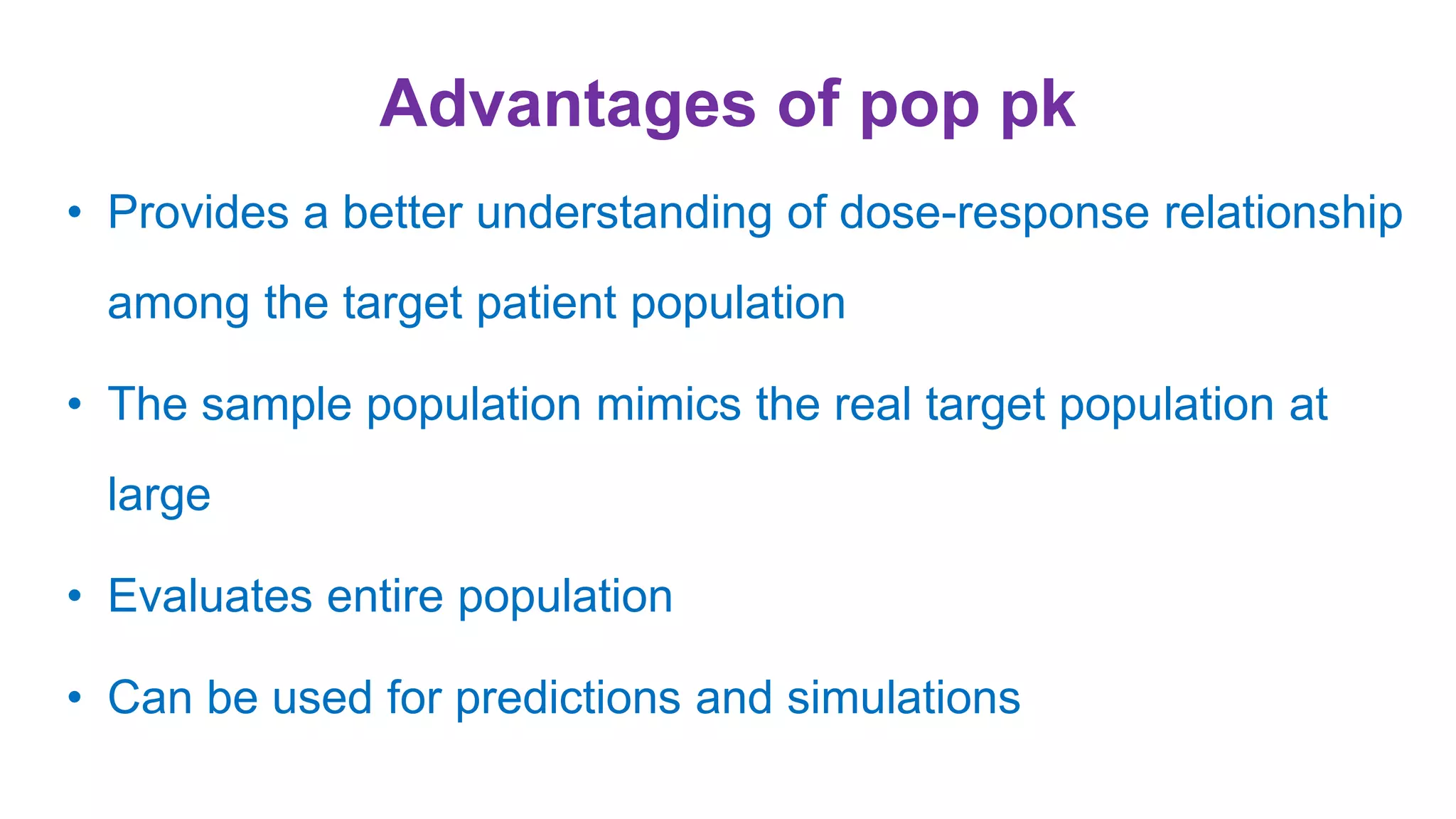 6. population pharmacokinetics | PPTX