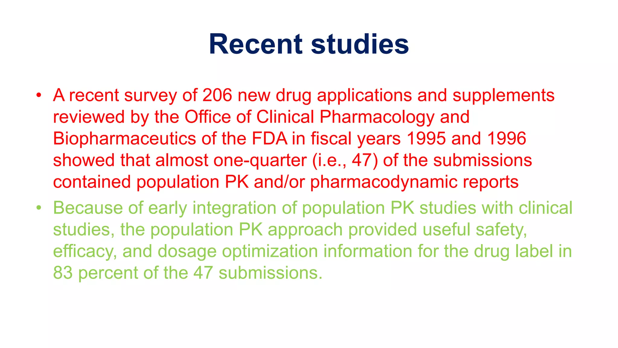 6. population pharmacokinetics | PPTX