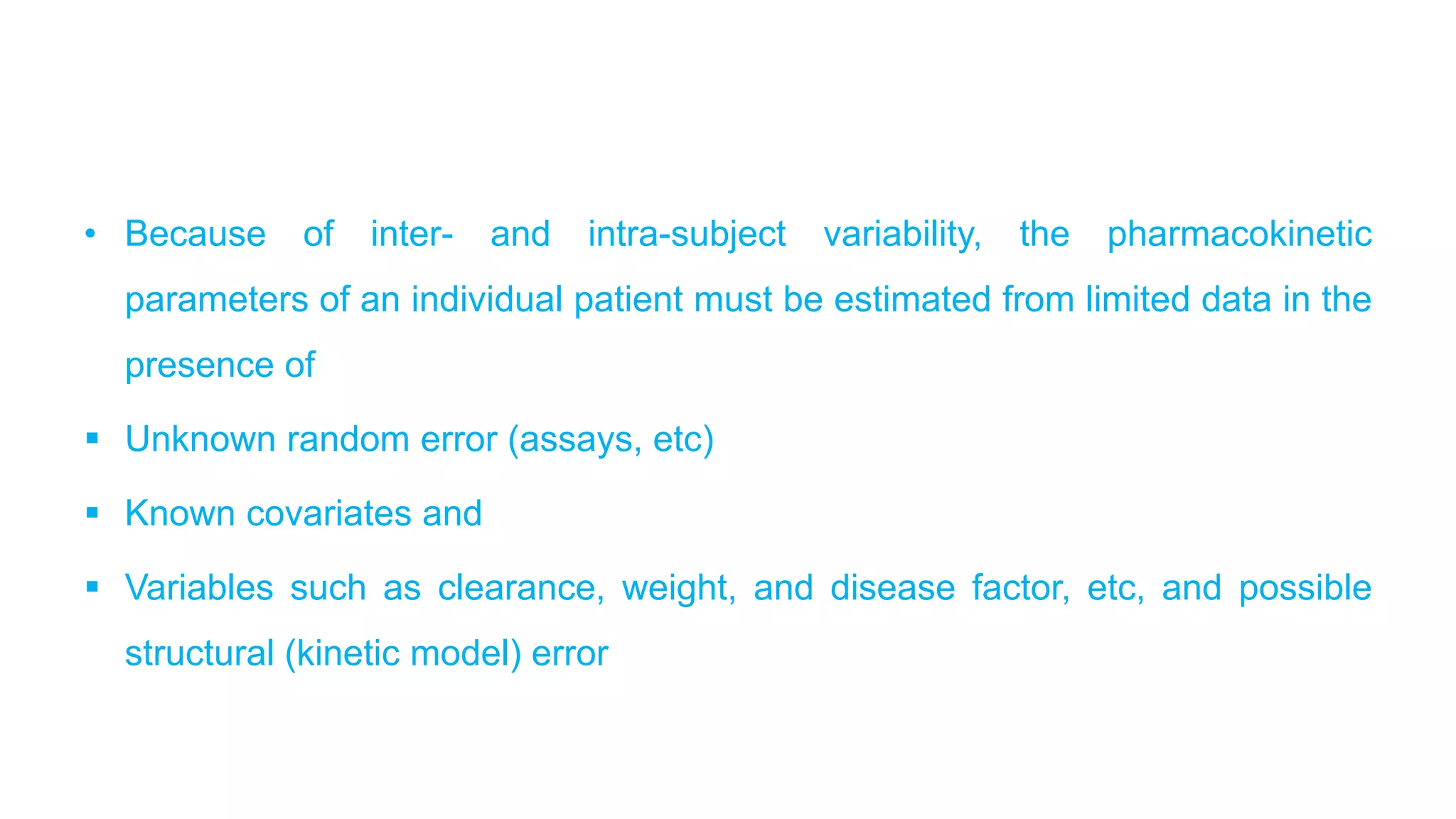 6. population pharmacokinetics | PPTX