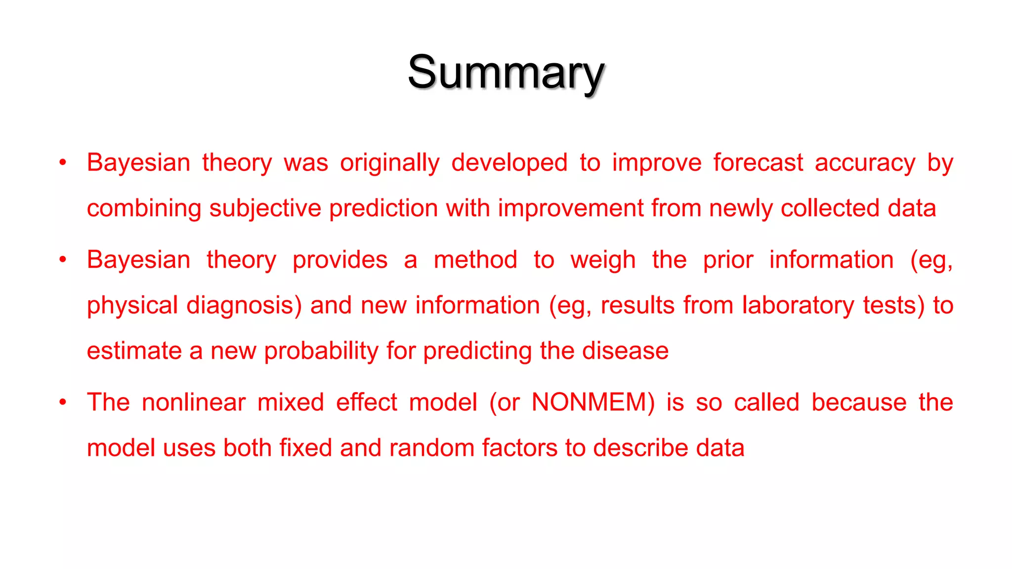 6. population pharmacokinetics | PPTX