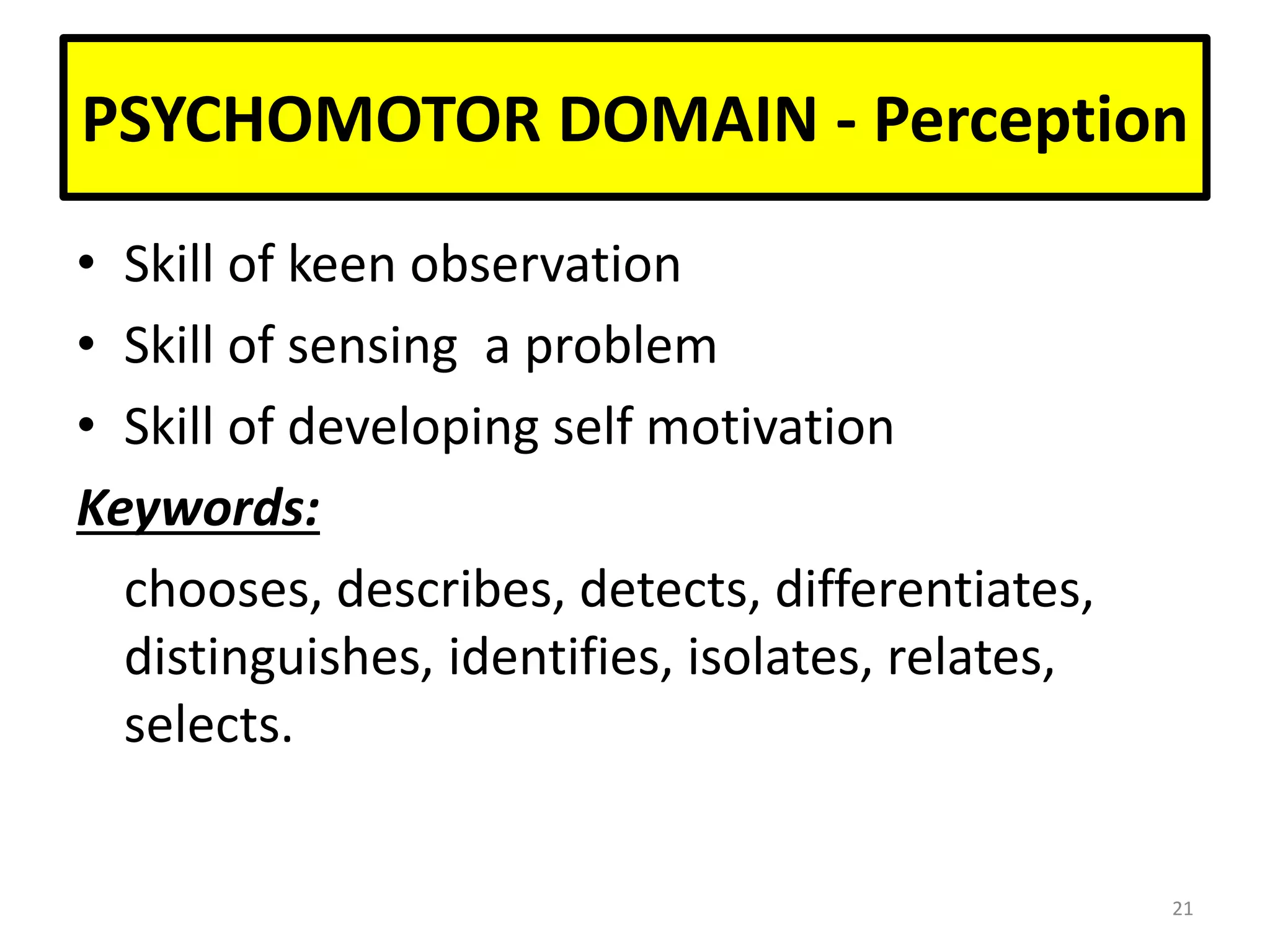 6. affective and psychomotor domain | PPTX