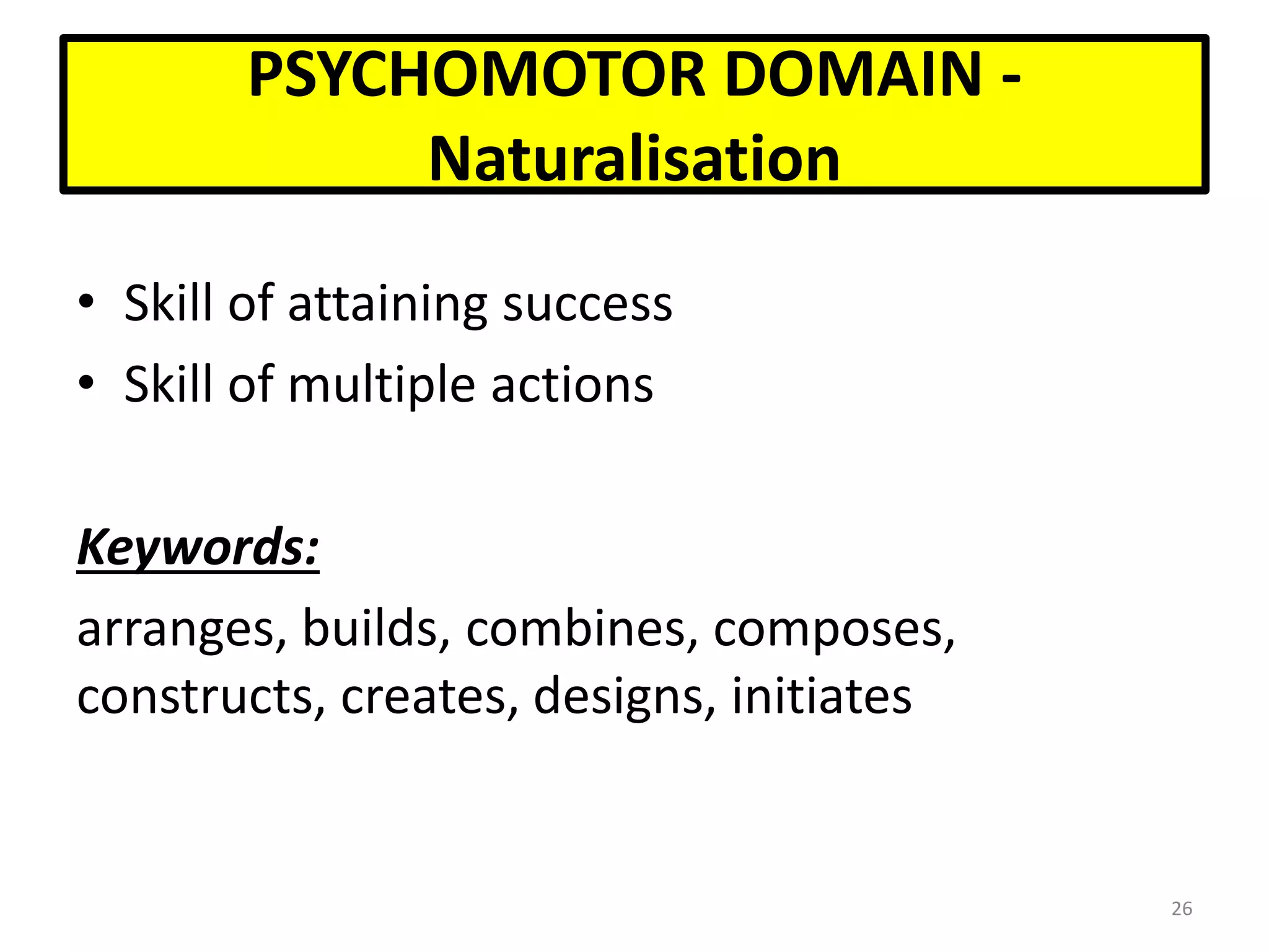 6. affective and psychomotor domain | PPTX