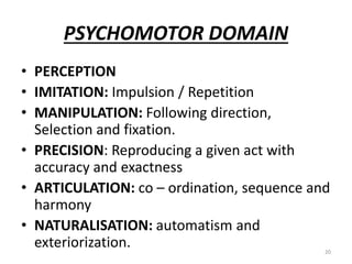 6. affective and psychomotor domain | PPTX