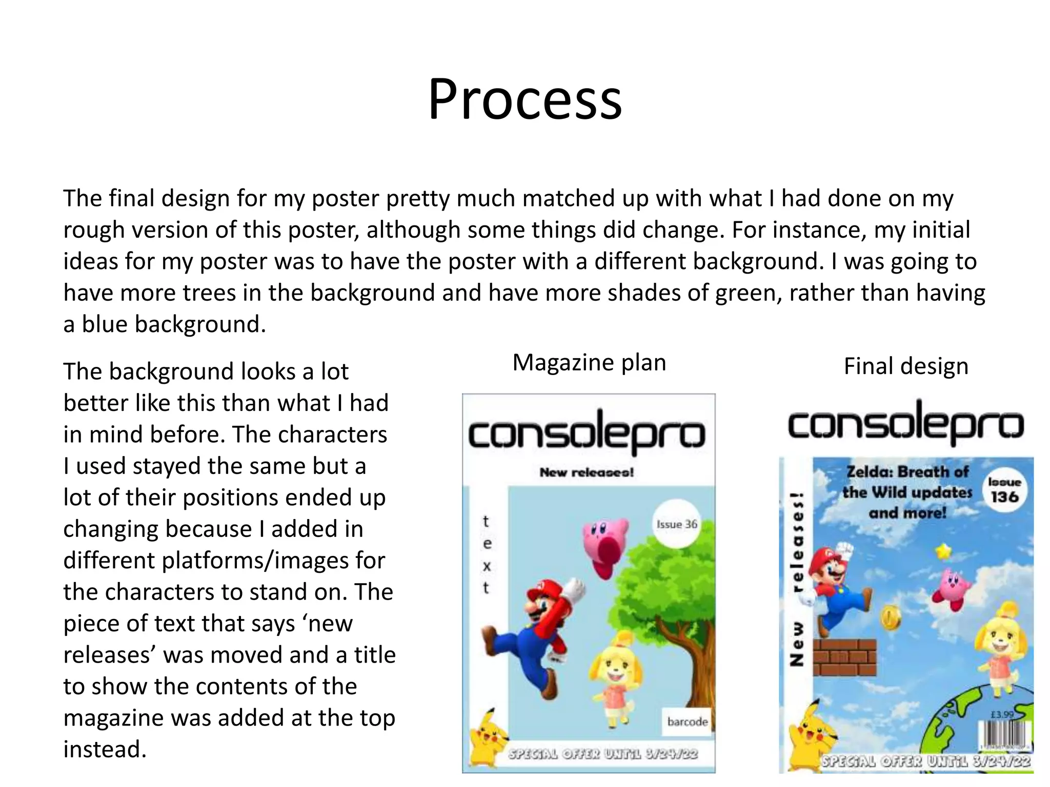 Production reflection - Visual | PPT