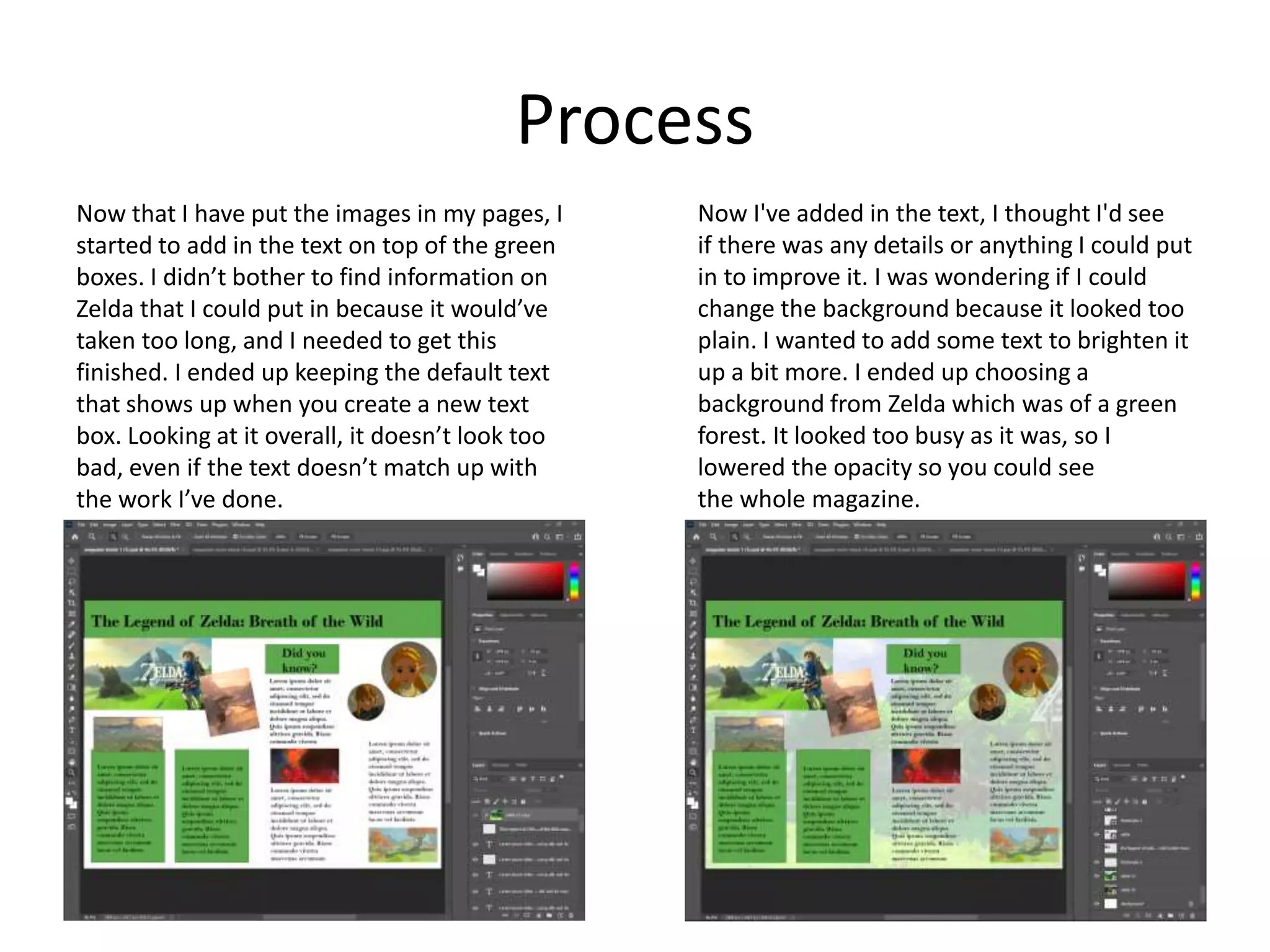 Production reflection - Visual | PPT