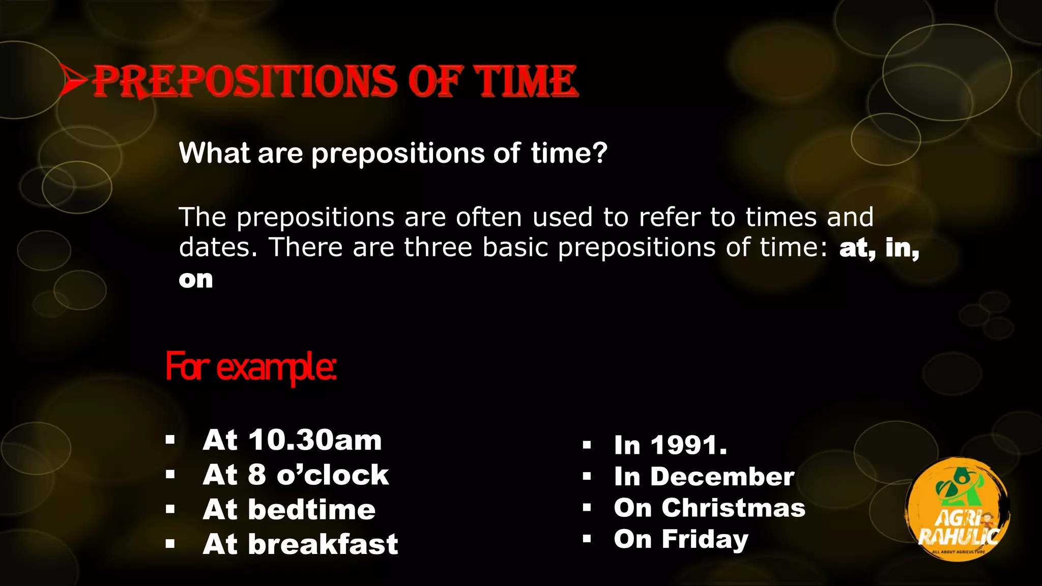 6. preposition { b.sc. agriculture } | PPT