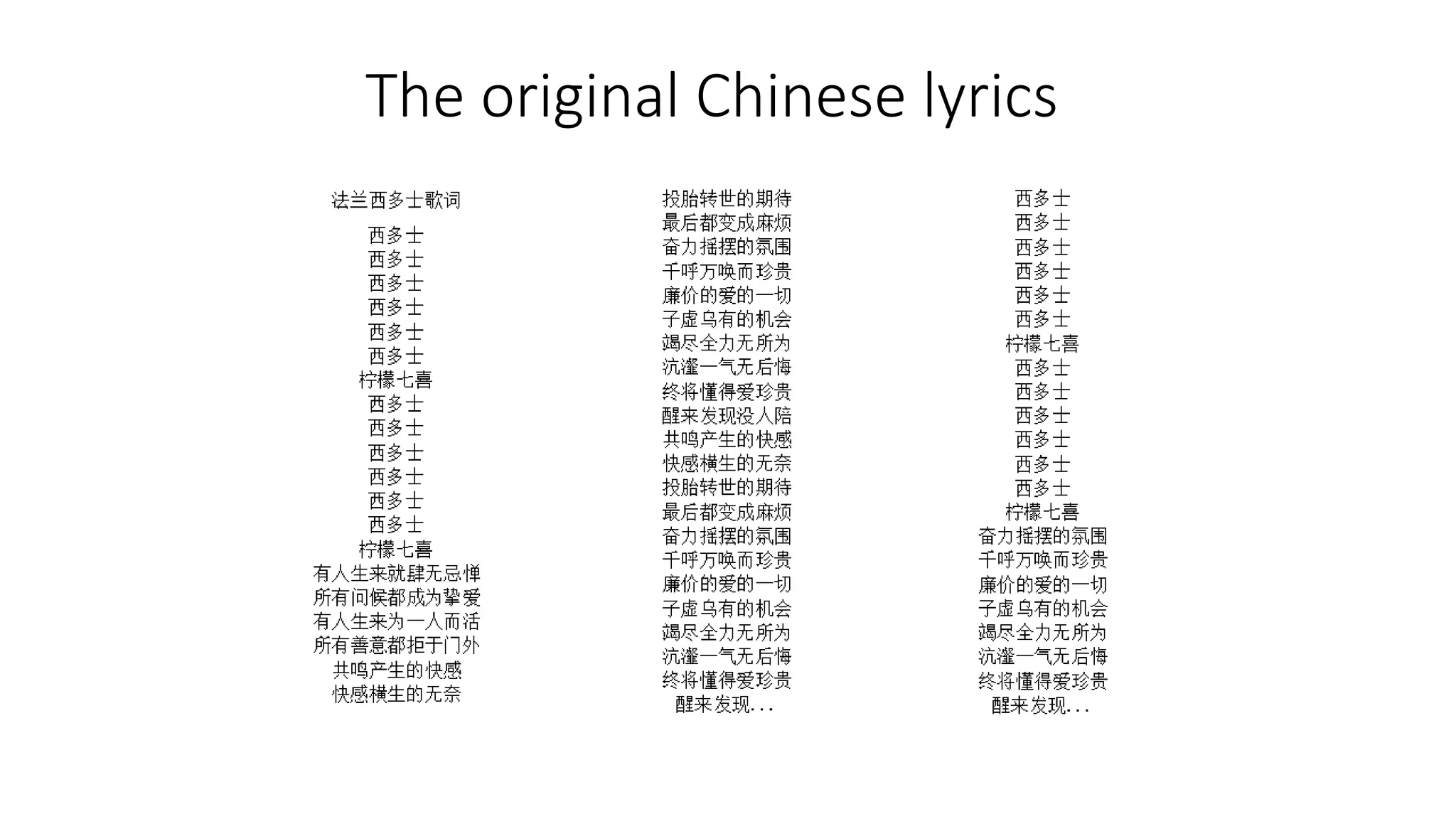 A2 Song textual analysis | PPT