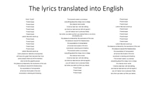 A2 Song textual analysis | PPT