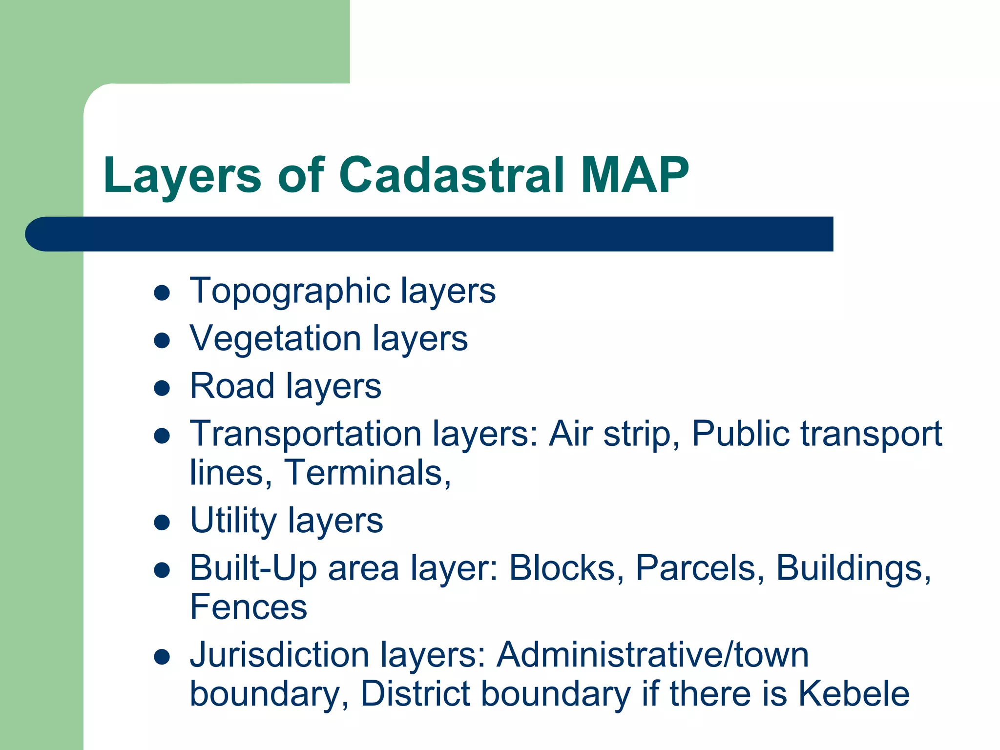 6. lecture 5 cadastral maps | PPTX