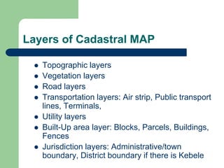 6. lecture 5 cadastral maps | PPTX