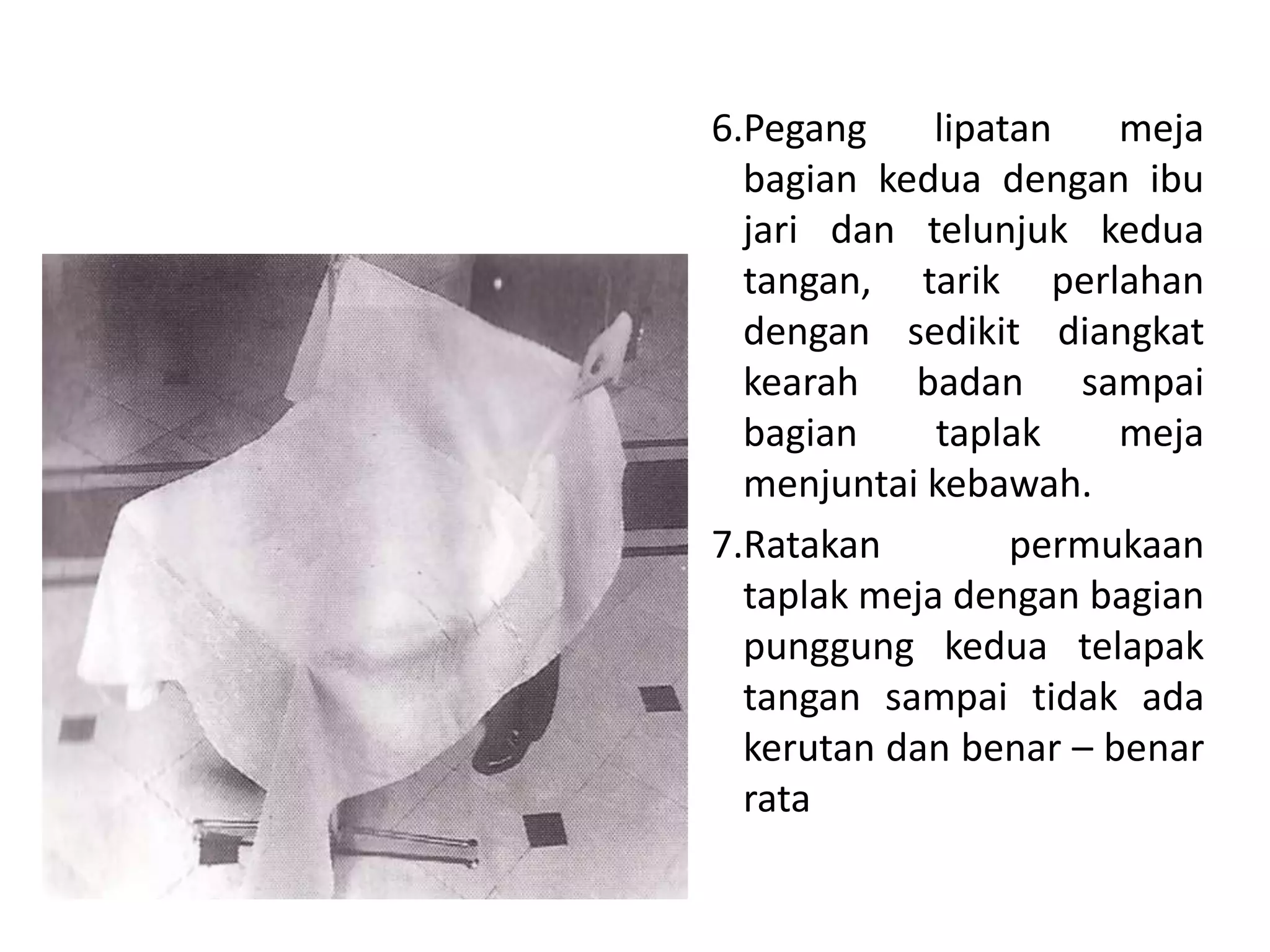 Laying cover for table | PPT