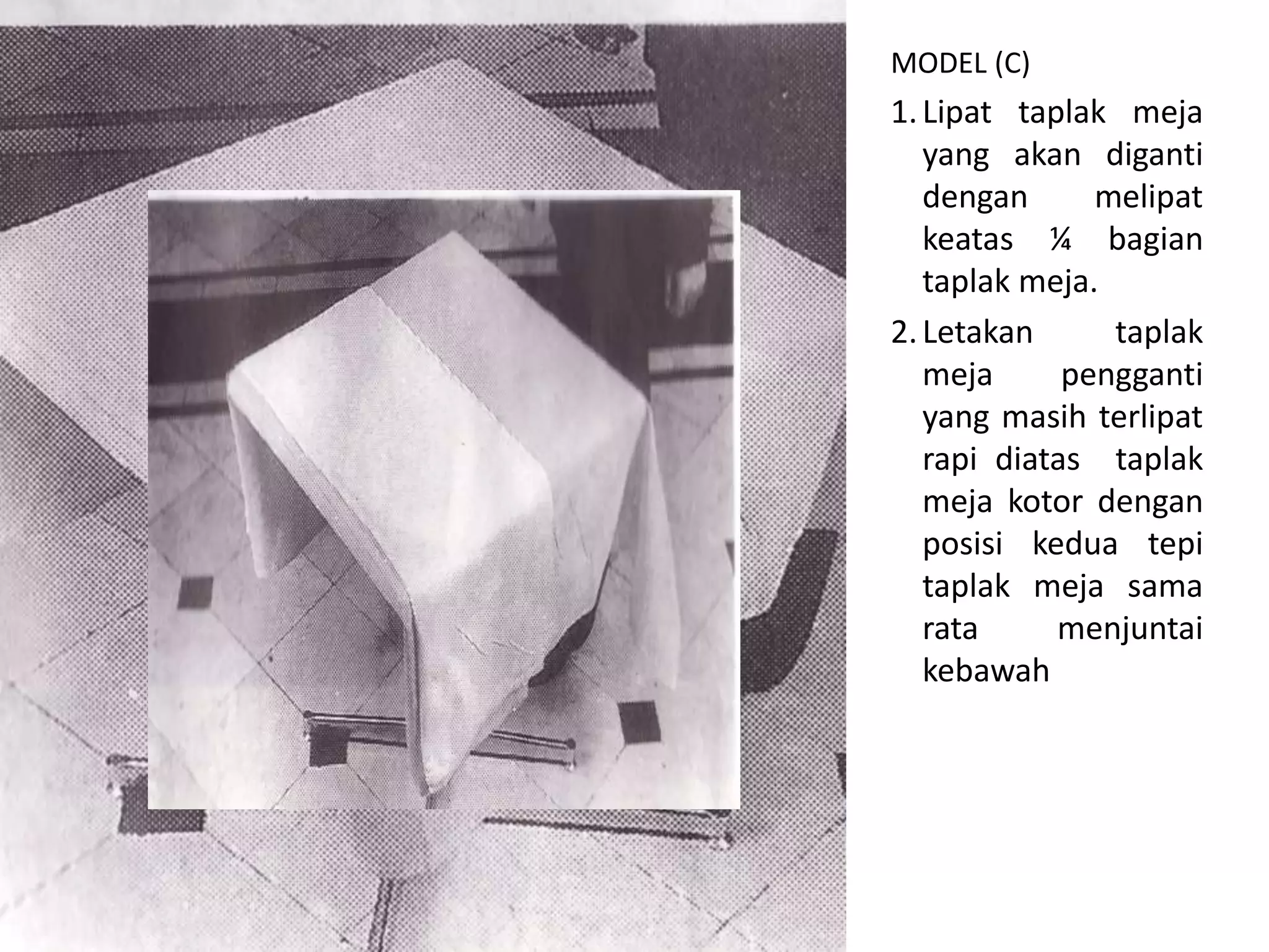 Laying cover for table | PPT