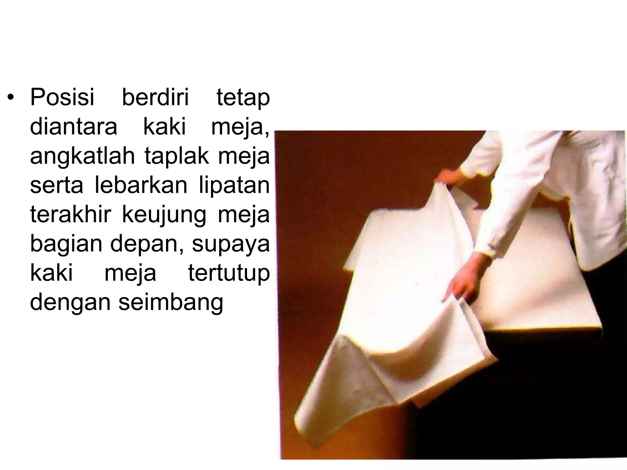 Laying cover for table | PPT