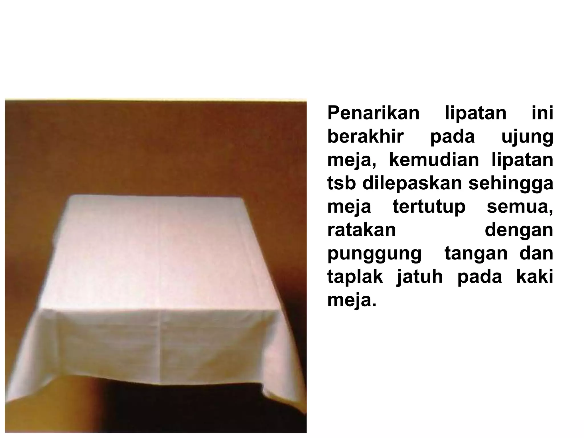 Laying cover for table | PPT