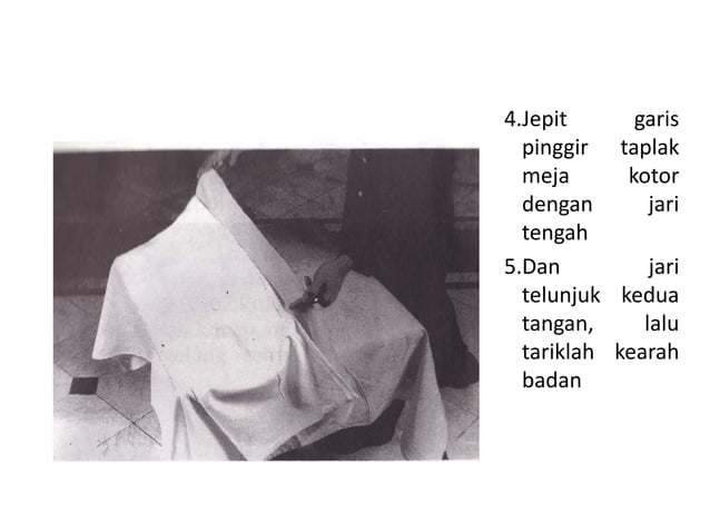 Laying cover for table | PPT