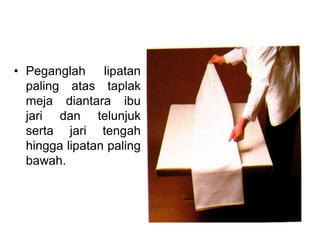 Laying cover for table | PPT