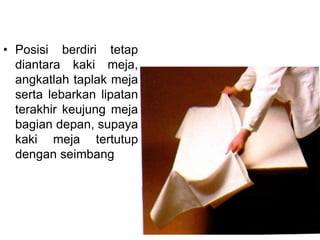 Laying cover for table | PPT