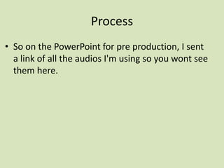 6. production reflection(4) | PPT