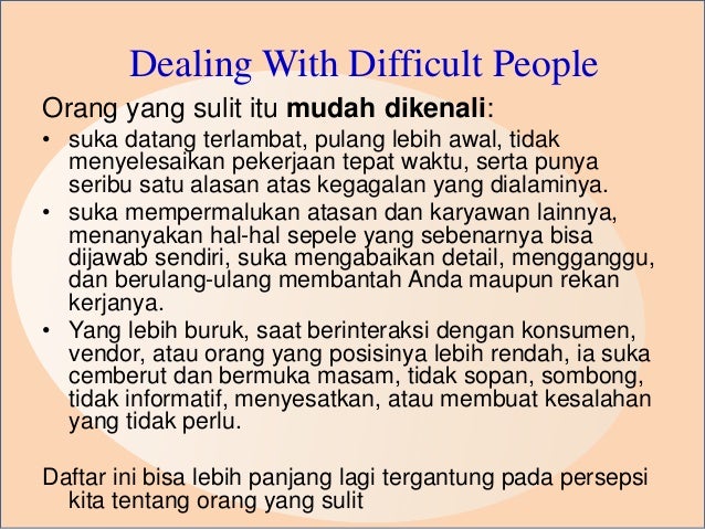 Dealing with Difficult People _Training "COACHING & MENTORING Skill" | PPTX