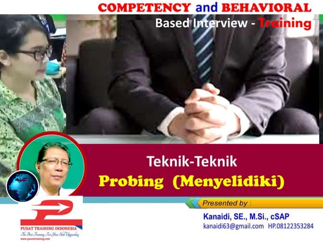 Teknik-Teknik Probing (Menyelidiki) _Training "COMPETENCY & BEHAVIORAL ...
