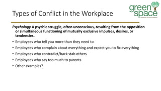 Managing Staff Conflict | PPT