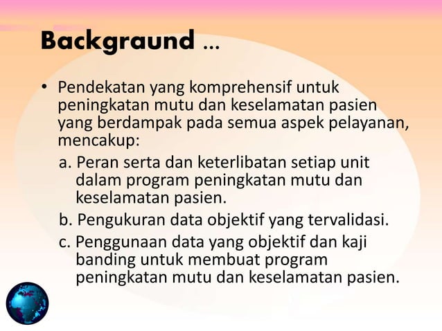 Peningkatan Mutu dan Keselamatan Pasien (PMKP) _BimTek "Standar AKREDITASI RUMAH SAKIT" | PPTX