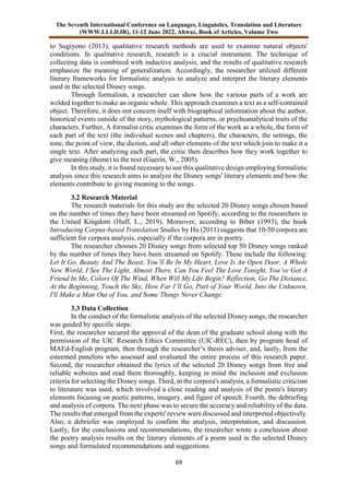 The Language of Disney Songs: A Formalistic Analysis | PDF