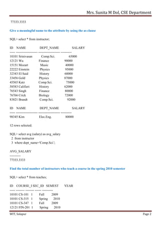 6. Aggregate Functions.pdf | Databases | Computer Software and Applications