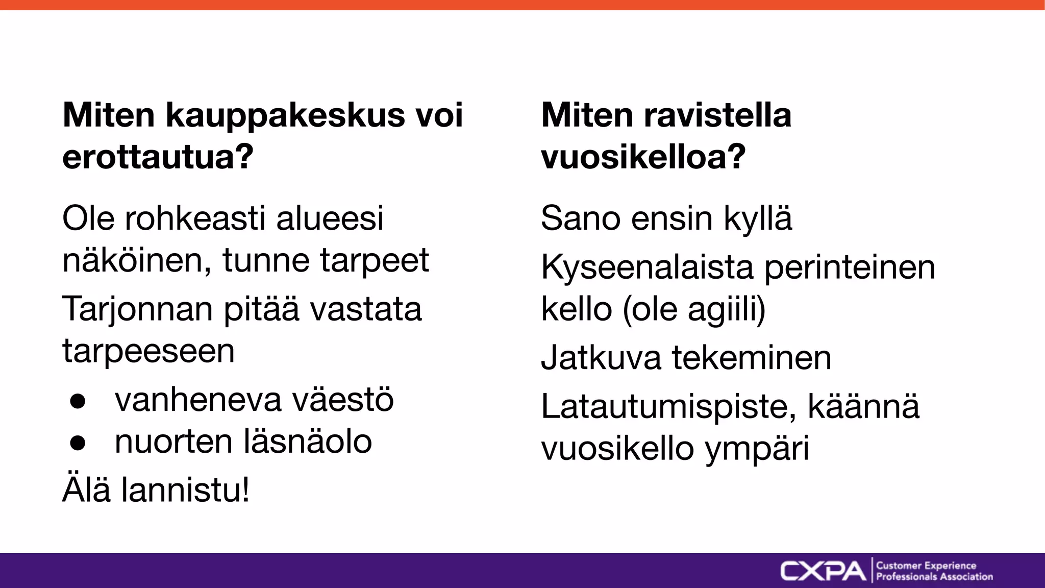 CXPA Finland Hack 2022 - Ryhmä 6 | PPT