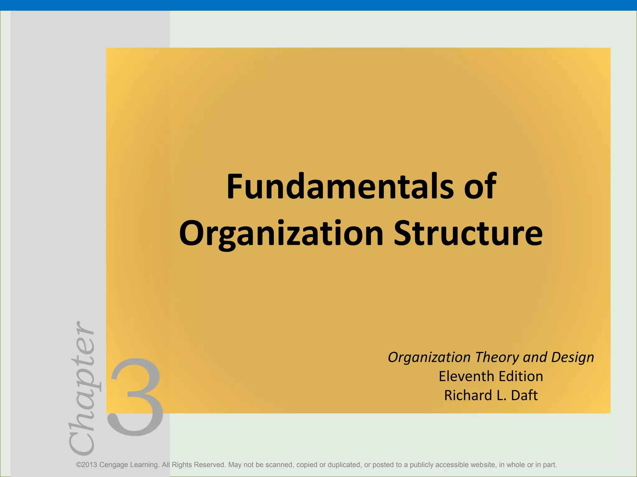 Fundamentals of Organization Structure | PPTX