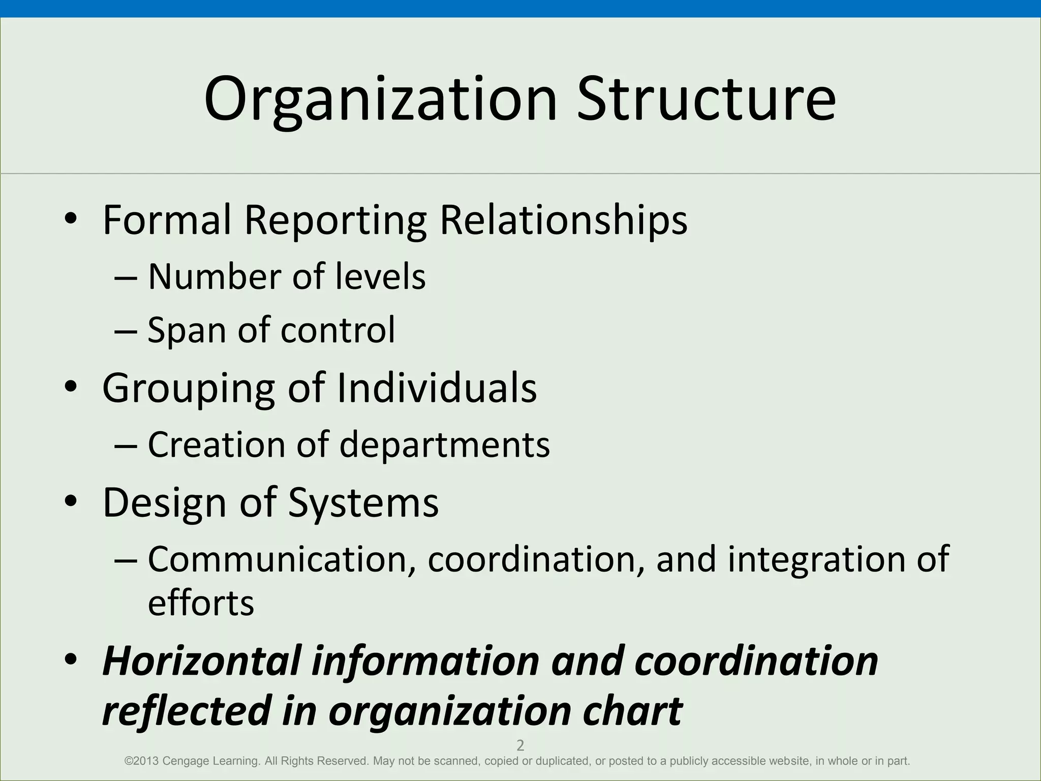 Fundamentals of Organization Structure | PPTX