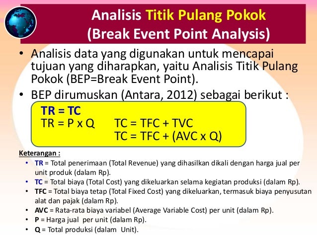 Analisis Titik Pulang Pokok (Break Event Point Analysis) _Pelatihan ...