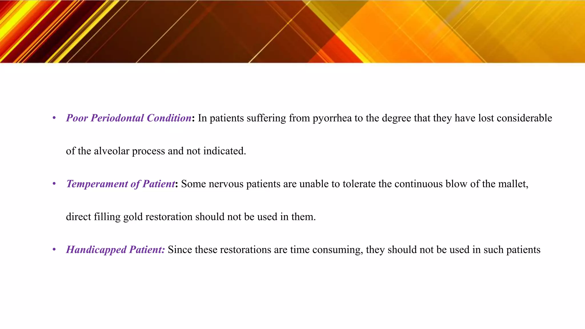 DIRECT FILLING GOLD | PPTX