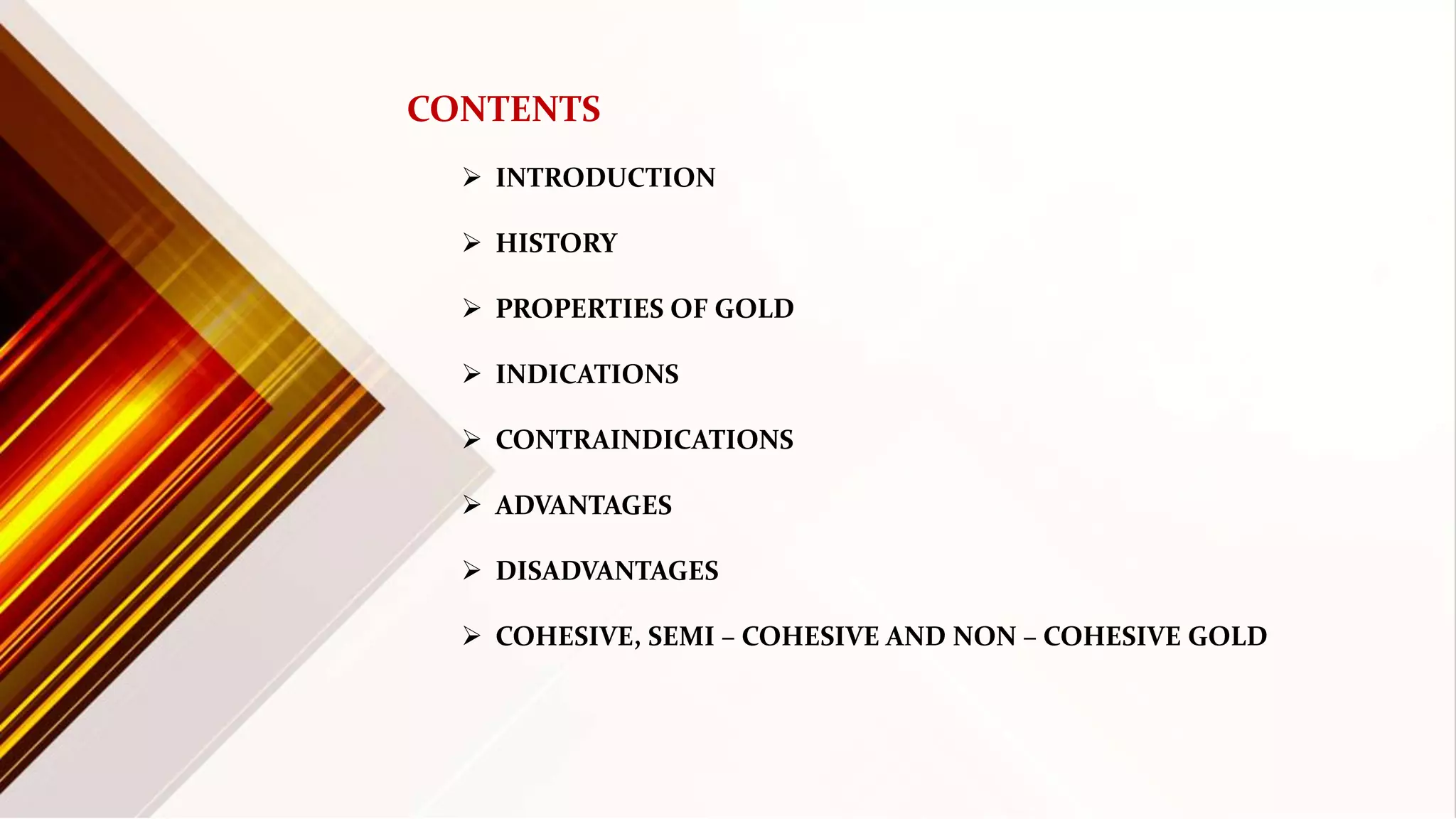 DIRECT FILLING GOLD | PPTX